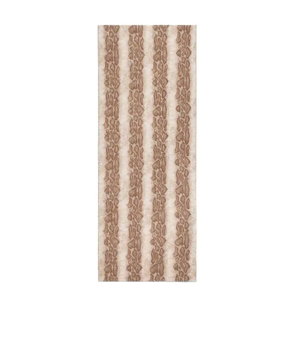 Celine Stole In Snake-print Cashmere Muslin - Nude
