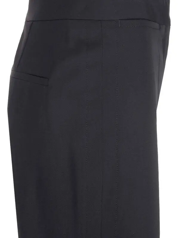 Stella McCartney High Waist Flared Trousers - Black