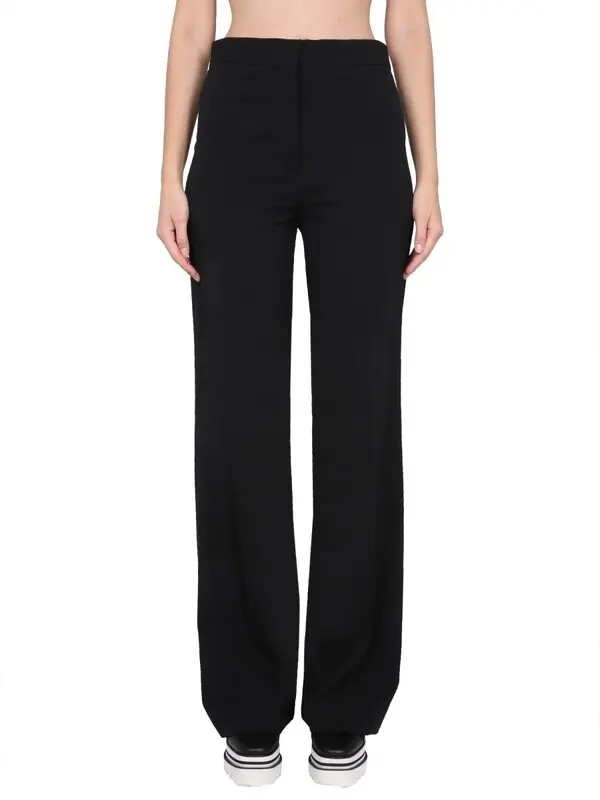 Stella McCartney High Waist Flared Trousers - Black
