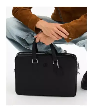 COACH Caden Leather Briefcase With Top Handle