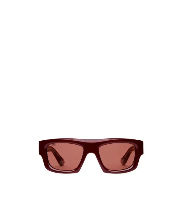 Gucci Rectangular Frame Sunglasses - Brown