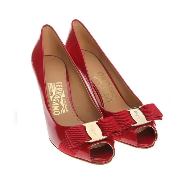 FERRAGAMO High Heel Pumps With Bow Detail