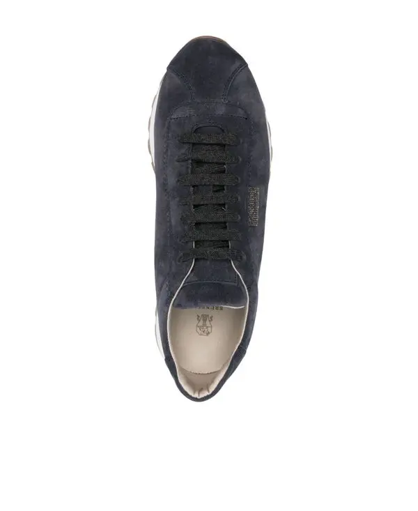 Brunello Cucinelli Round-toe Lace-up Sneakers - Black