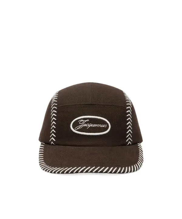 Jacquemus Casco Baseball Cap - Dark Brown
