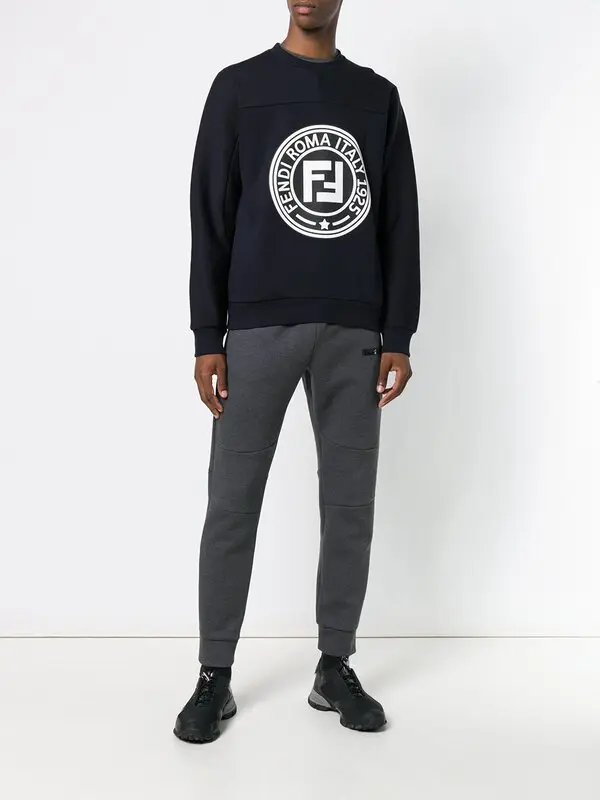 Fendi Ff Printed Hoodie