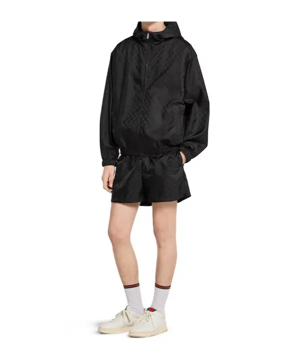 Gucci Monogrammed Drawstring Swim Shorts