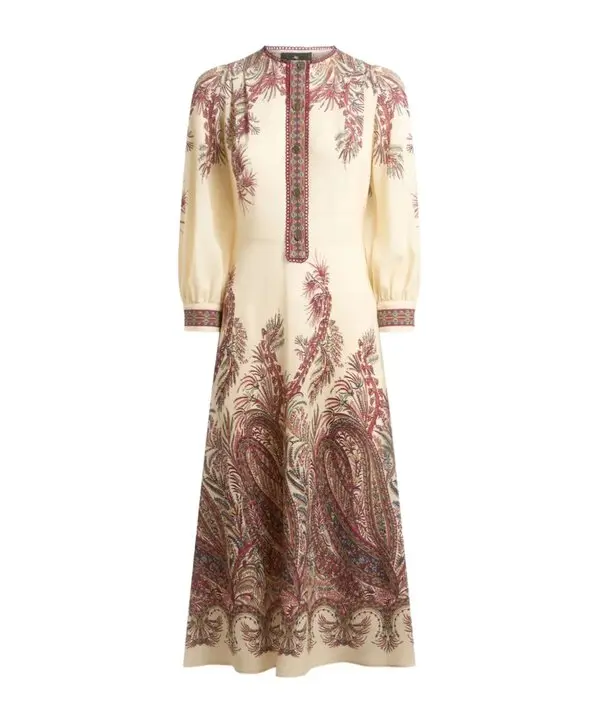 Etro Printed Puff Sleeve Dress