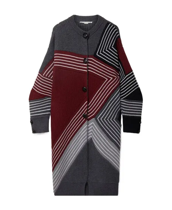 Stella McCartney Crewneck Buttoned Coat