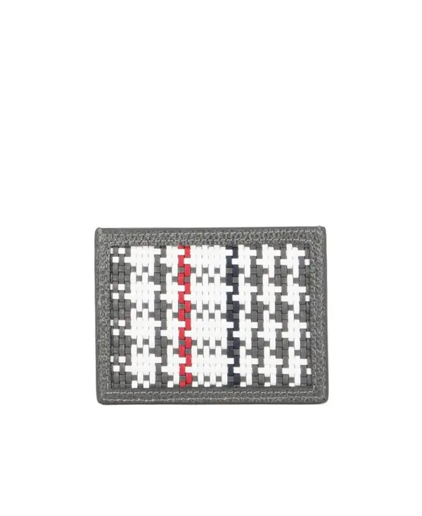 Thom Browne Logo Patch Woven Cardholder