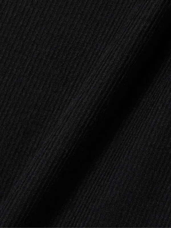 Khaite Fine-ribbed Scoop Neck Tank Top - Black