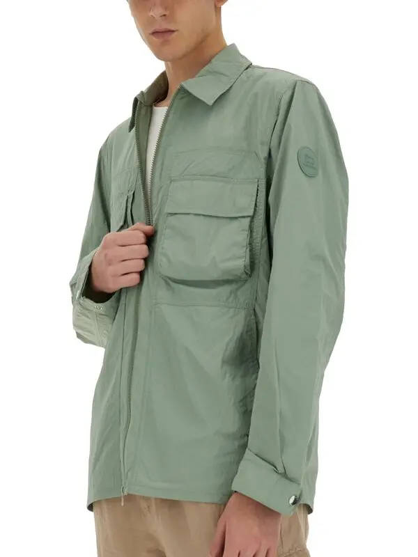 Woolrich Zip-up Long-sleeved Shirt Jacket