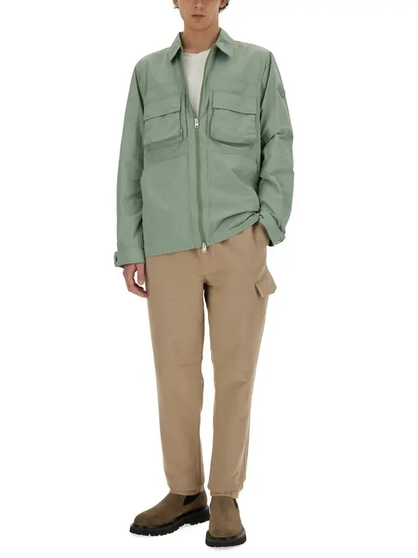 Woolrich Zip-up Long-sleeved Shirt Jacket