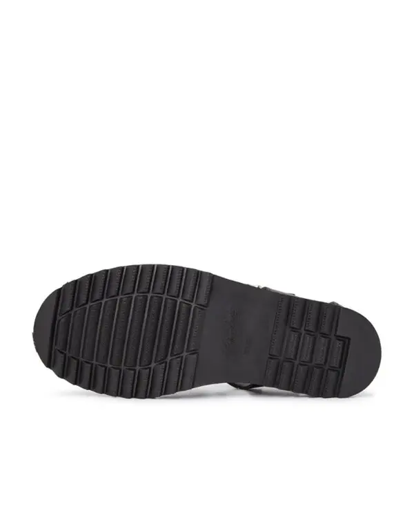 Paraboot Buckled-fastening Sandals With Woven Details - Black