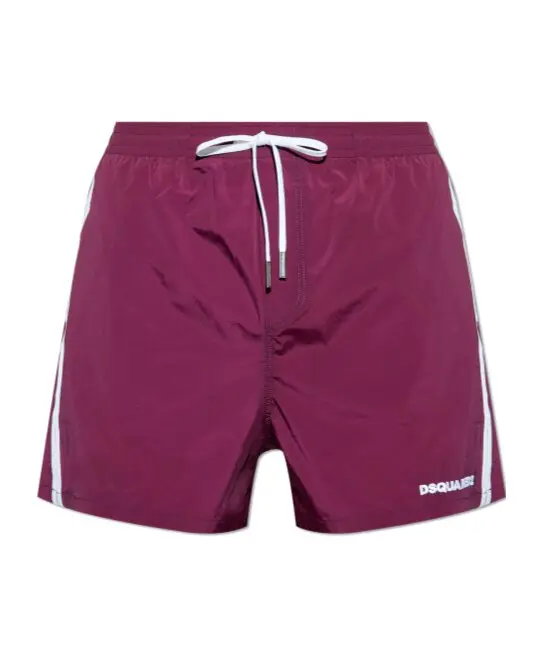 Dsquared2 Drawstring Swimming Trunks - Red