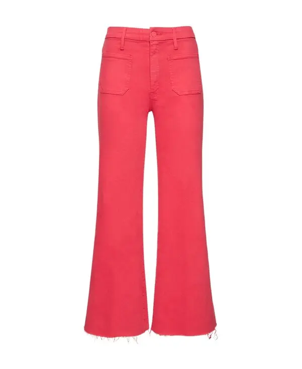 MOTHER Pocket Hem Jeans And Ankle-trimmed Jeans - Red