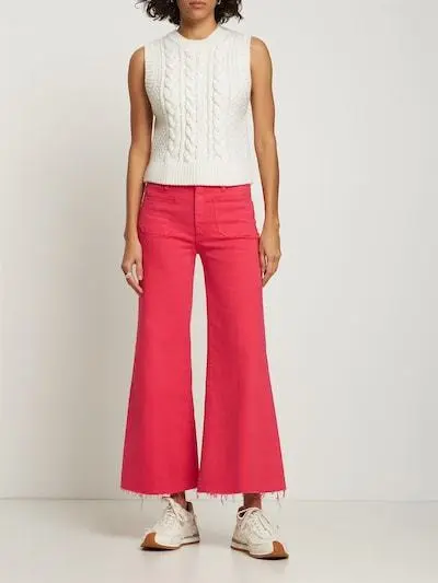 MOTHER Pocket Hem Jeans