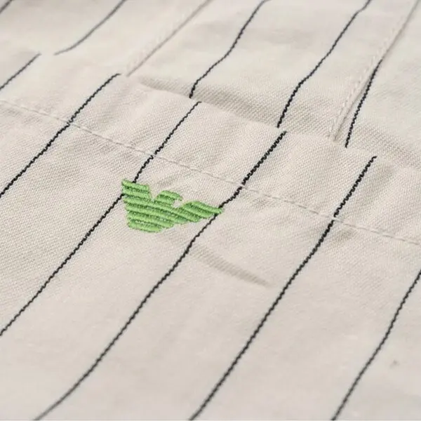 Emporio Armani Striped High-waisted Shorts