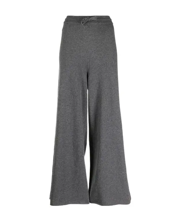 JIL SANDER Drawstring Wide-leg Trousers - Black