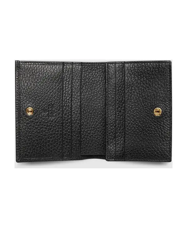 Gucci Logo Plaque Bifold Wallet - Black