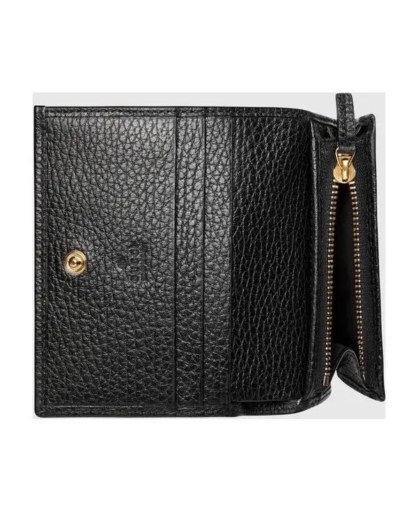 Gucci Logo Plaque Bifold Wallet - Black