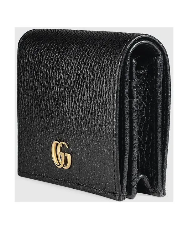 Gucci Logo Plaque Bifold Wallet - Black
