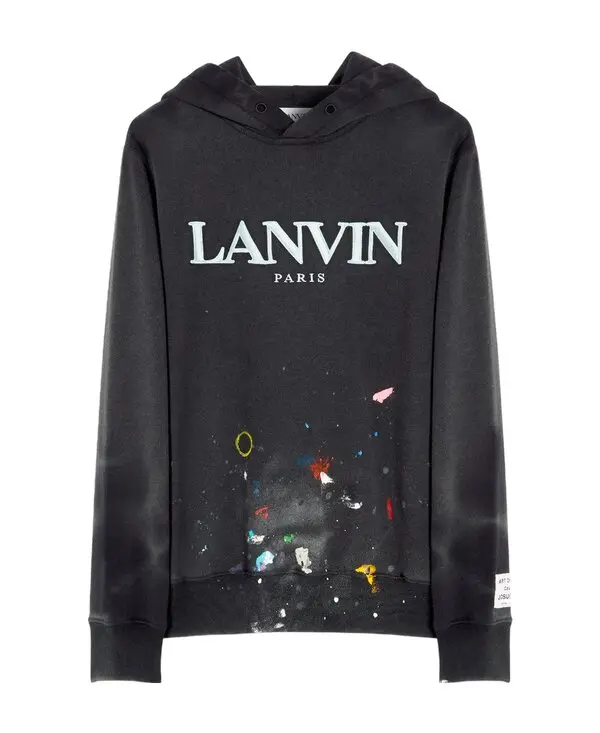 LANVIN X Gallery Dept. Logo Print Pullover Hoodie