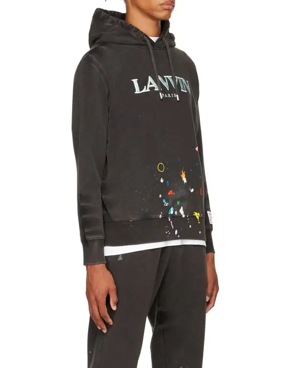 LANVIN X Gallery Dept. Logo Print Pullover Hoodie