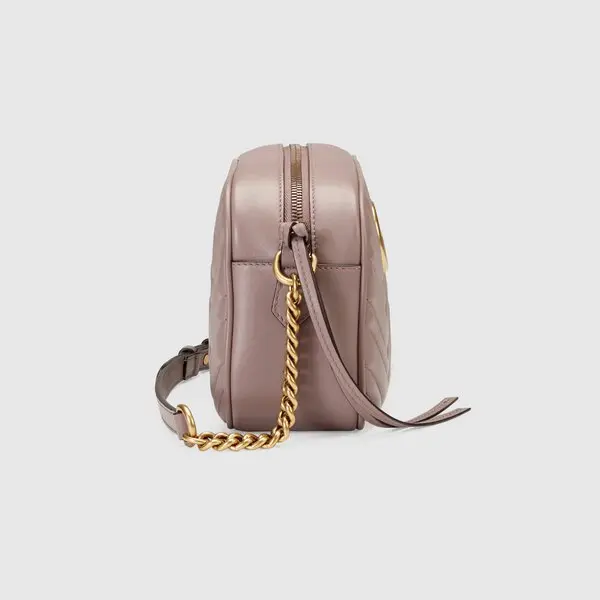 Gucci Gg Marmont Small Quilted Shoulder Bag - Brown