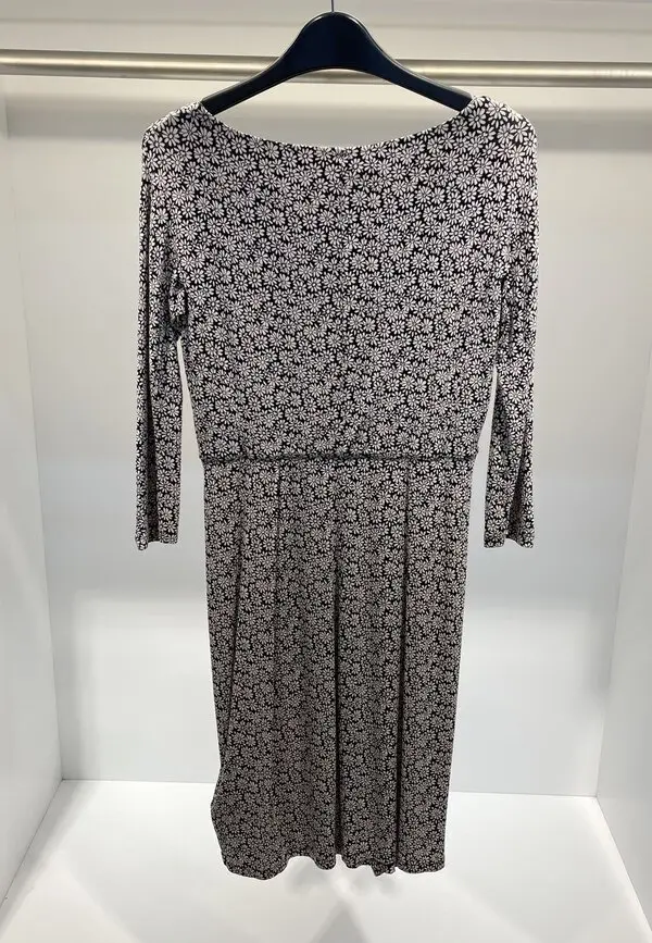 Max Mara Long-sleeve Floral Jacquard Midi Dress