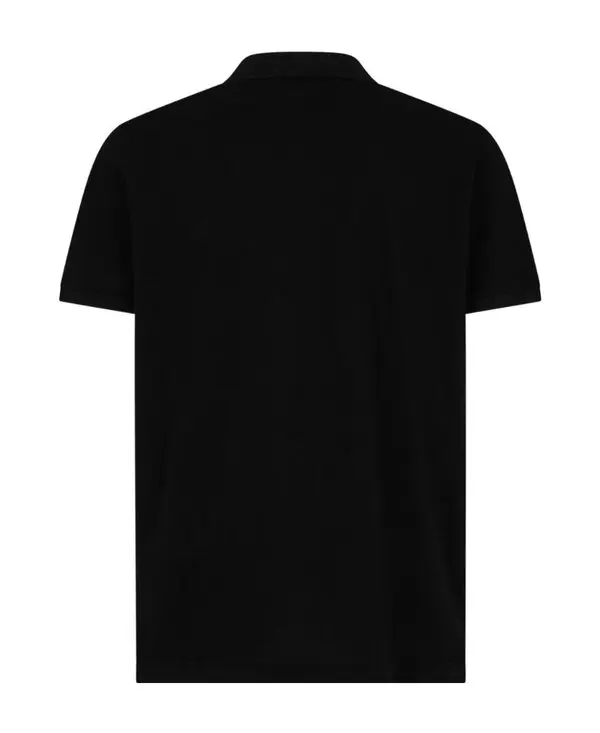 Dsquared2 D2 Logo Patch Polo Shirt - Black