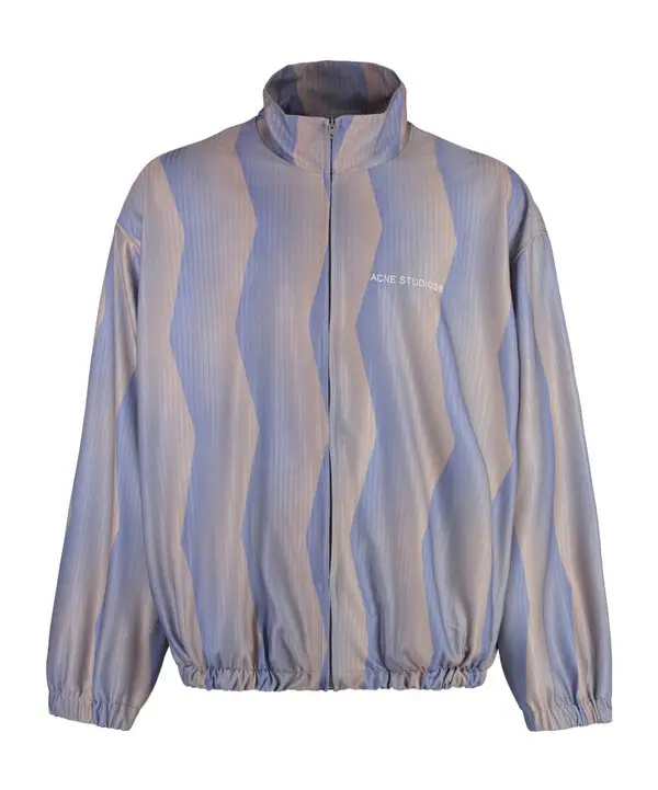 Acne Studios Abstract Print Track Jacket - Gray