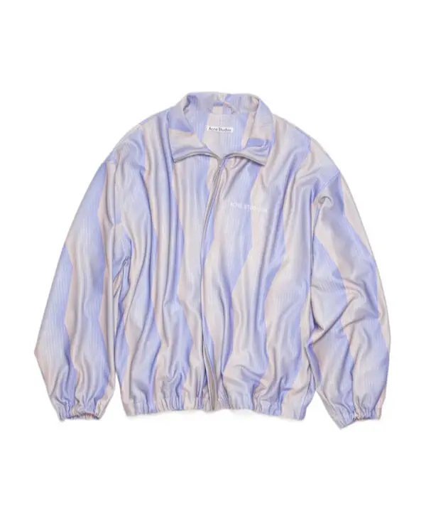 Acne Studios Abstract Print Track Jacket - Purple
