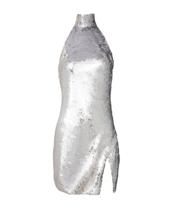 Balmain Sequinned Halterneck Dress