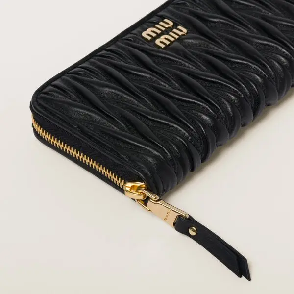 Miu Miu Matelassé Zipped Wallet