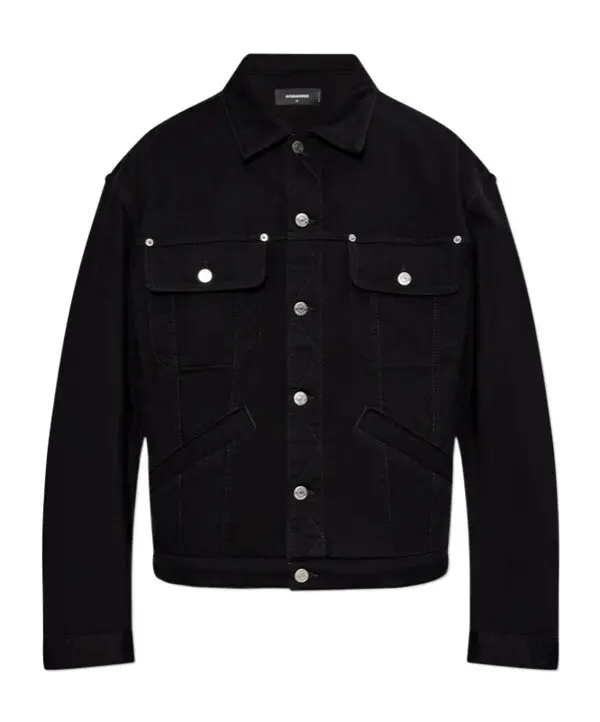 Dsquared2 Icon Logo Embossed Denim Jacket
