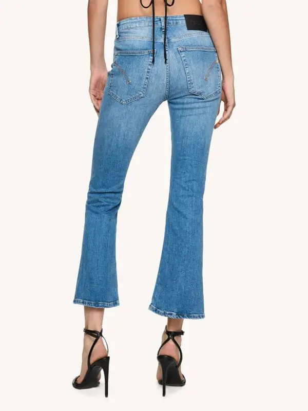 DONDUP Flared Cropped Jeans
