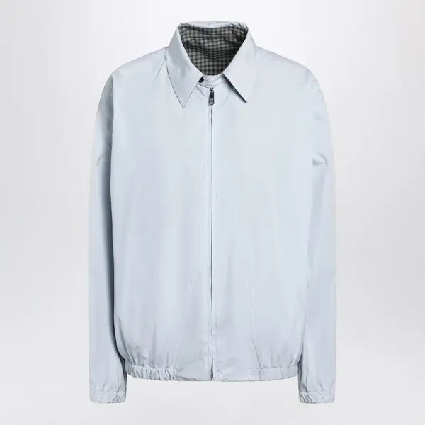 Prada Checked Poplin Jacket - Iron-gray