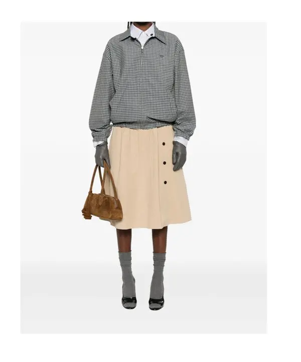 Prada Checked Poplin Jacket - Iron-gray
