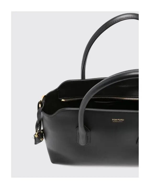 TOM FORD Alexander Medium Top Handle Tote Bag - Black