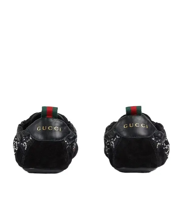 Gucci Gg Embellished Trainers - Black