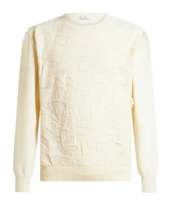 Etro Patterned Jacquard Crewneck Jumper - Light Brown
