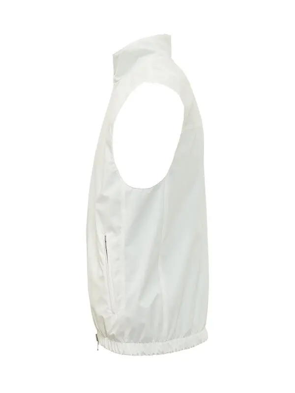 Brunello Cucinelli Reversible Quilted Zip-up Gilet - Off-white/gray