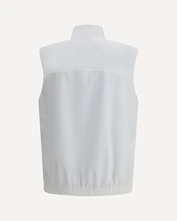 Brunello Cucinelli Reversible Quilted Zip-up Gilet - Off-white/gray