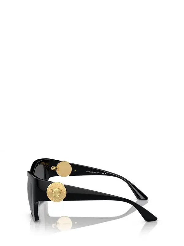 Versace Irregular Frame Sunglasses With Logo Detail