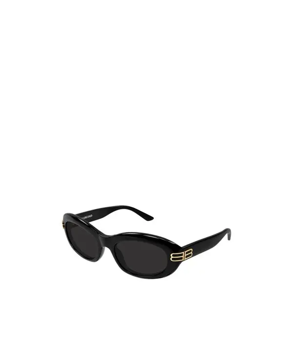Balenciaga Casino Round Frame Sunglasses - Black