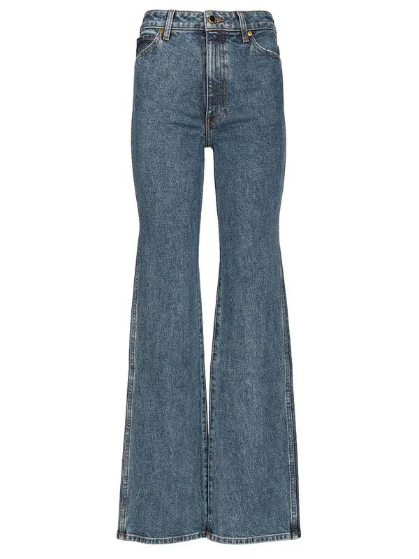 Khaite Straight Leg Pocket Jeans