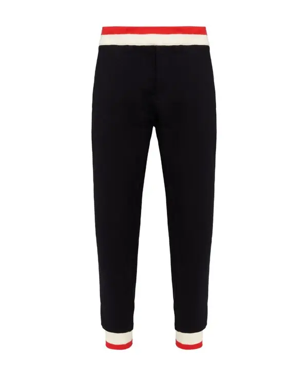 Alexander McQueen Logo Intarsia-knit Waist Track Trousers