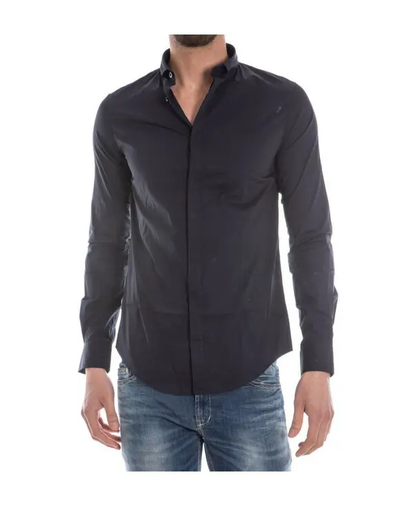 Emporio Armani Long-sleeved Shirt - Black