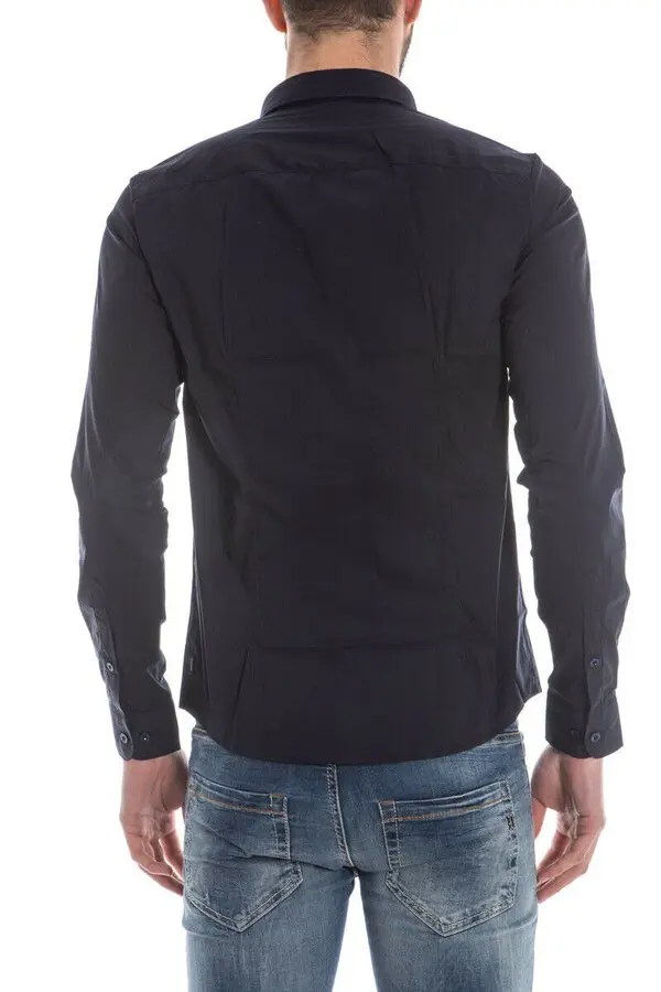 Emporio Armani Long-sleeved Shirt - Black