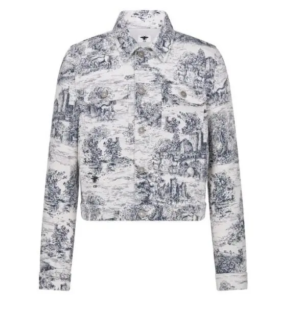 Dior Embroidered Bee And Cd Signature Jacket